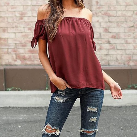 Relipop | Tops | Nwt Maroon Top | Poshmark